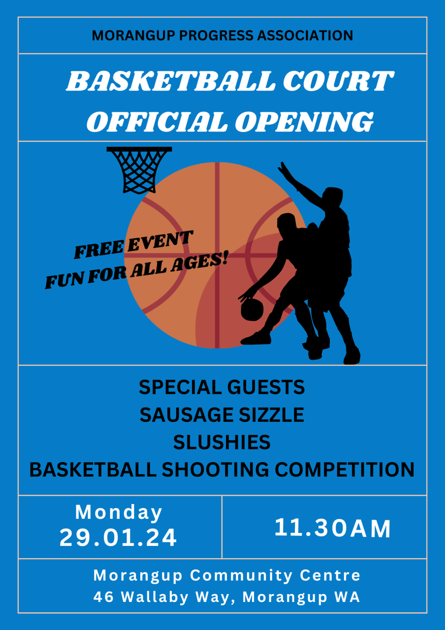 Morangup Basketball Court Official Opening » Shire of Toodyay
