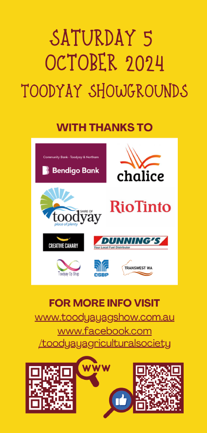 170th Toodyay Agricultural Show » Shire of Toodyay