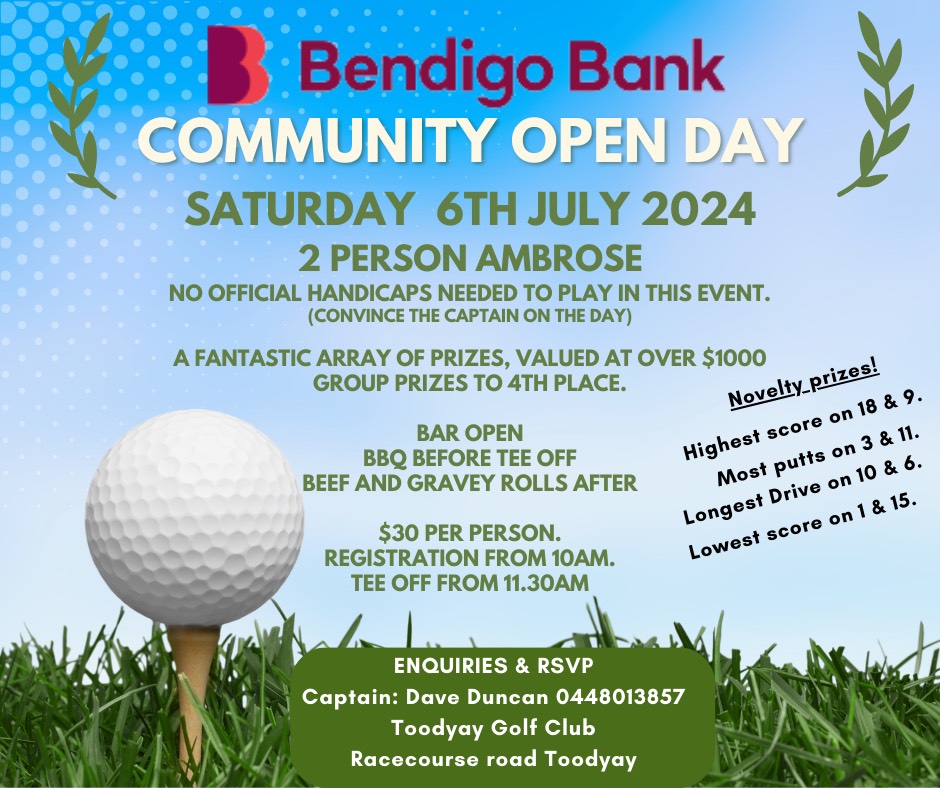 Toodyay Golf Club Community Ambrose Golf Day » Shire of Toodyay
